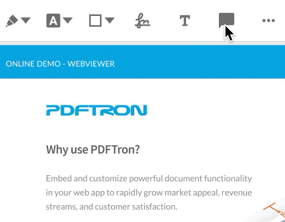 Annotation Tools For Javascript Pdf Viewer Apryse Documentation